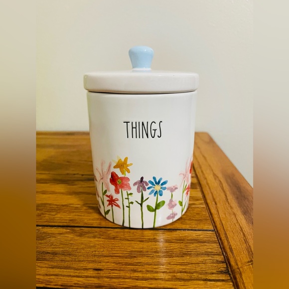 Rae Dunn | Storage & Organization | Rae Dunn White Floral Things ...